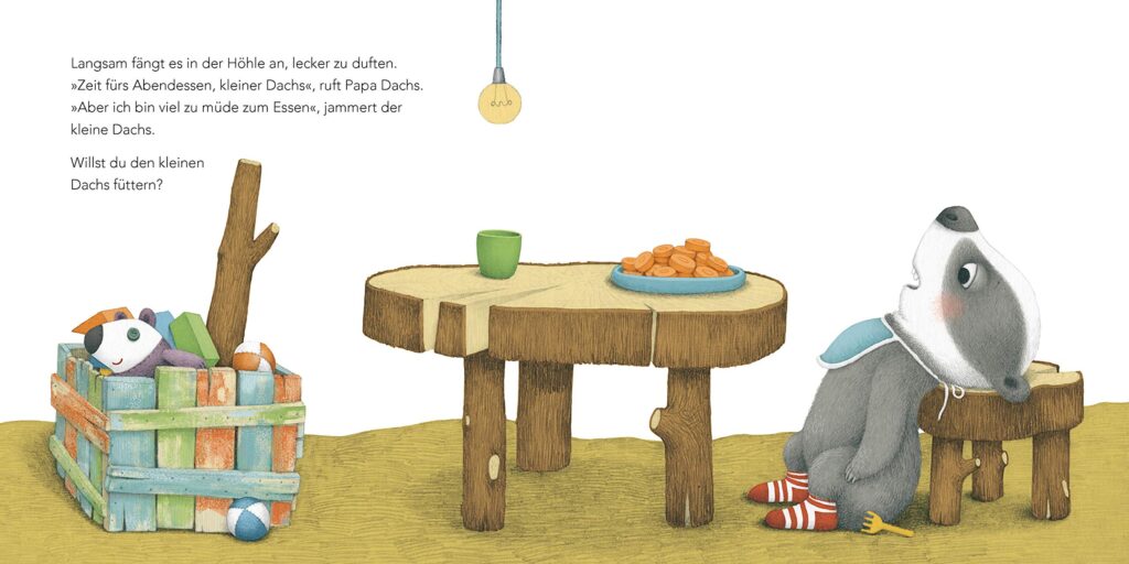 „Ich bin gar nicht müde!“, sagt der kleine Dachs - Kinderbuchlesen.de