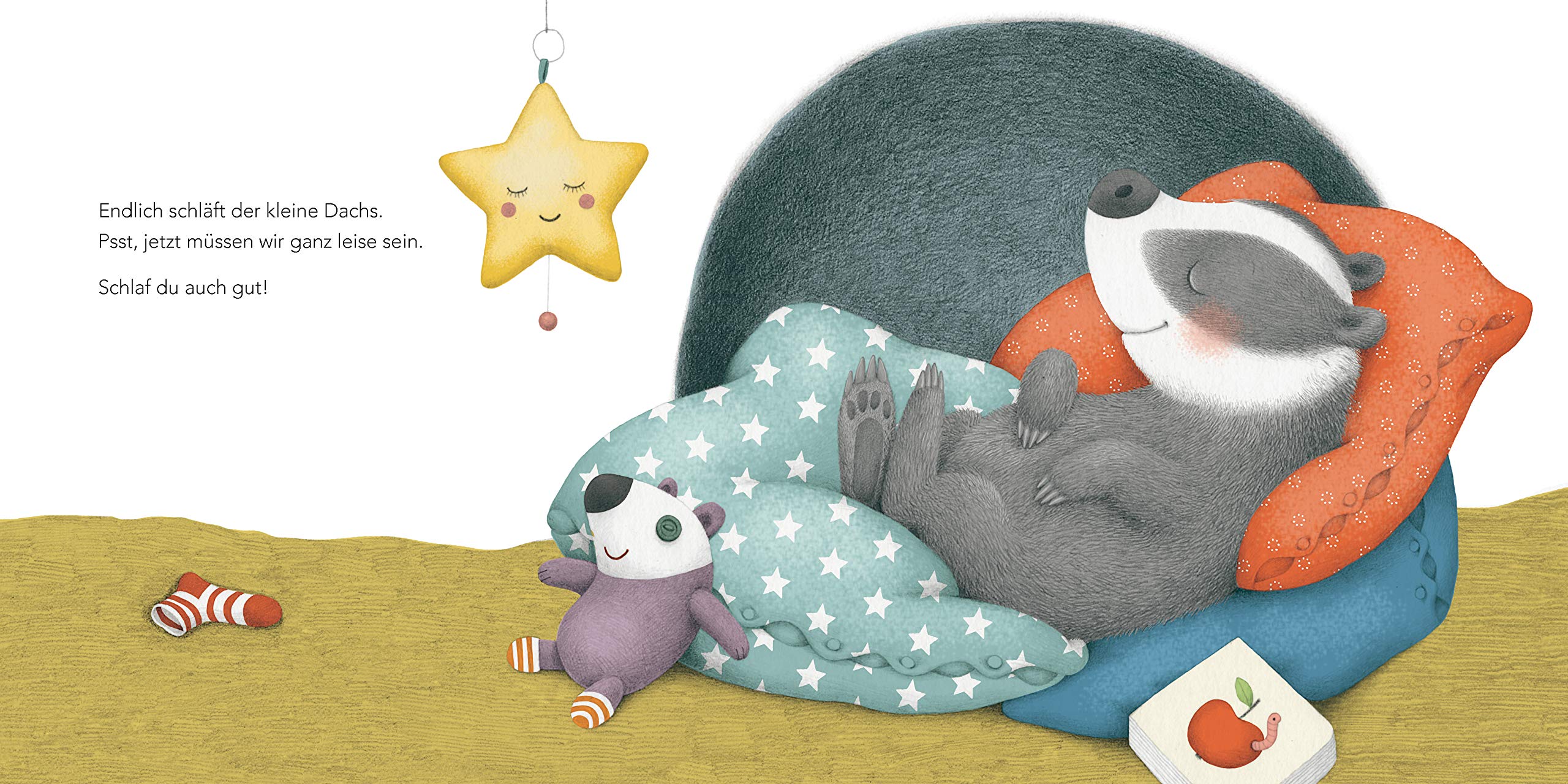 „Ich bin gar nicht müde!“, sagt der kleine Dachs - Kinderbuchlesen.de