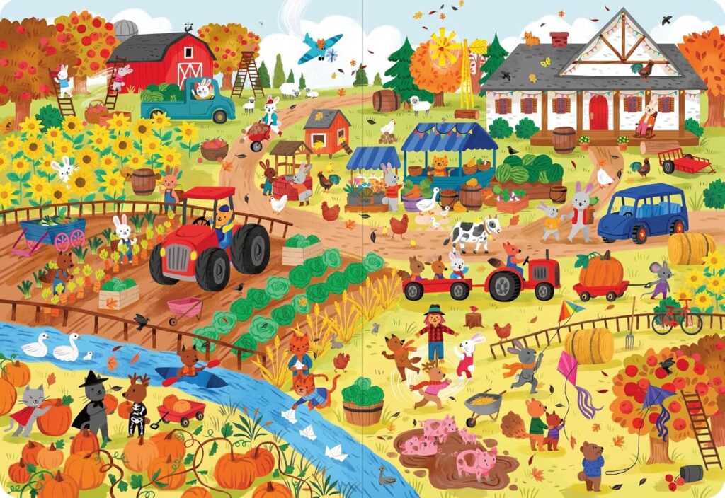 Mein großes Wimmelbuch – Im Herbst - Kinderbuchlesen.de